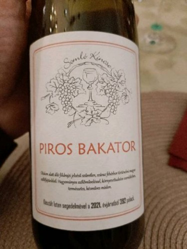 Somló Kincse Piros Bakator | Vivino US