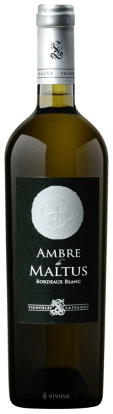 Vignobles Lassagne Ambre de Maltus Bordeaux Blanc | Vivino English