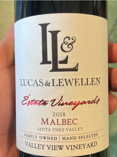 2018 Lucas & Lewellen Valley View Vineyard Malbec | Vivino US