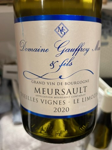 Domaine Gauffroy Meursault 'Le Limozin' Vieilles Vignes | Vivino France