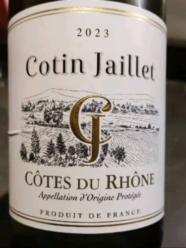 Cotin Jaillet Côtes-du-Rhône | Vivino Nederlands