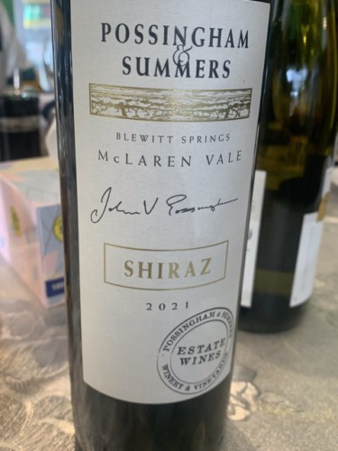 2021 Possingham & Summer John Possingham Shiraz | Vivino US