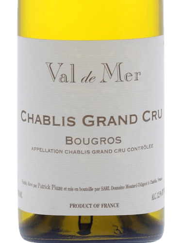 Patrick Piuze Val de Mer Bougros Chablis Grand Cru | Vivino English