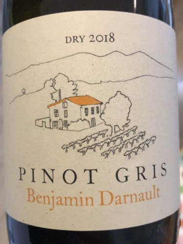 2018 Benjamin Darnault Pinot Gris Dry | Vivino US