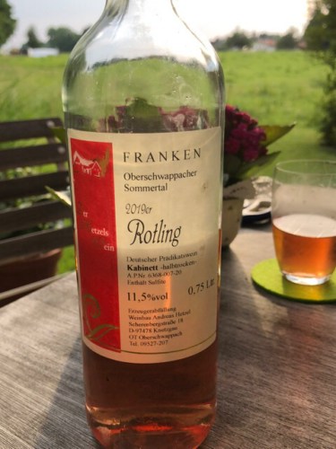 2019 Hans Hetzel Franken Oberschwappacher Sommertal Kabinett ...