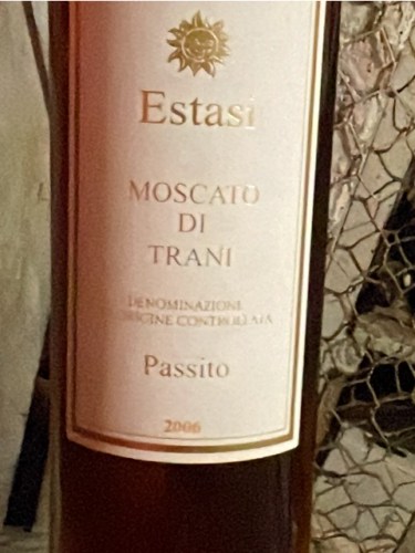 Azienda Agricola Franco di Filippo Estasi Moscato di Trani Passito ...
