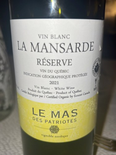 2021 Le Mas des Patriotes La Mansarde Réserve | Vivino US