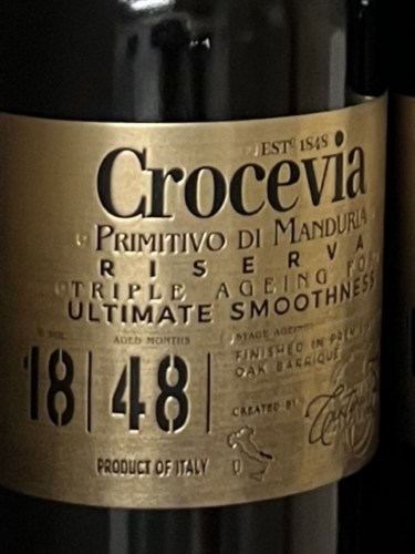 Erario Crocevia Primitivo di Manduria Riserva 18° | Vivino English