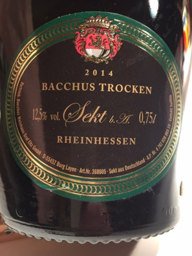 Bacchus Weinhaus Graf Eltz Bacchus Trocken Sekt | Vivino US