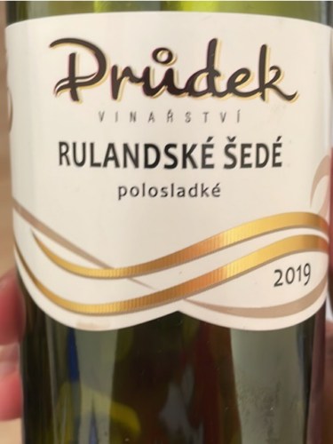Prudek Rulandské Šedé Polosladké | Vivino US
