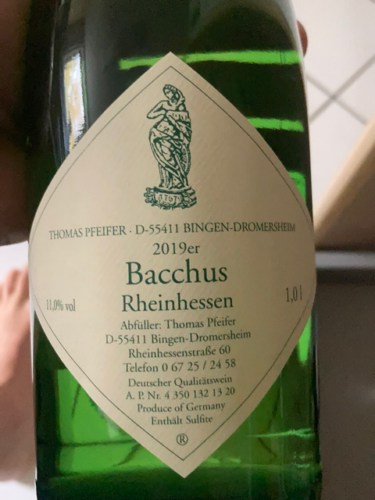 Thomas Pfeifer Bacchus | Vivino US