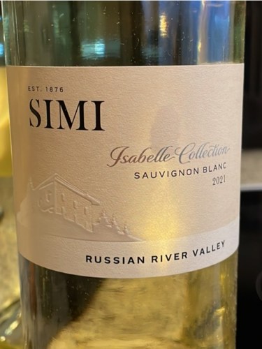 SIMI Isabella Collection Sauvignon Blanc | Vivino US
