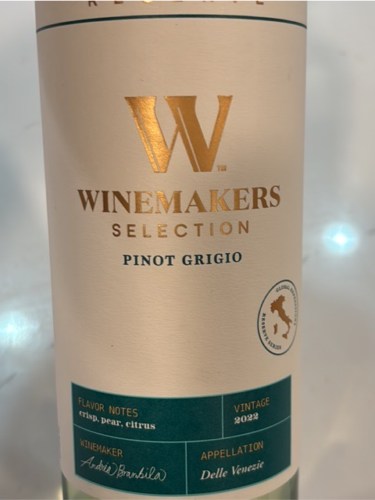 Winemakers Selection Reserve Pinot Grigio | Vivino US