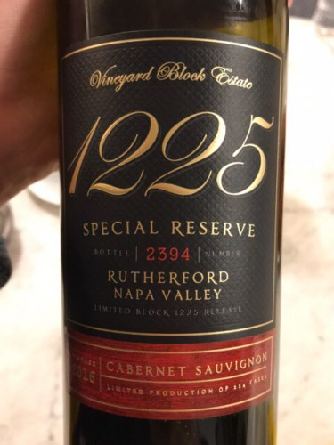 Vineyard Block Estate 1225 Special Reserve Cabernet Sauvignon | Vivino US