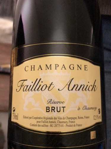 Failliot Annick Réservé Brut Champagne | Vivino US