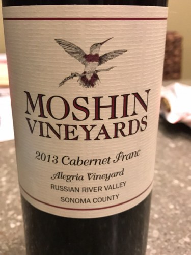 Moshin Vineyards Alegria Vineyard Cabernet Franc | Vivino US