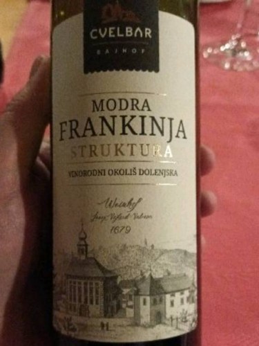 Cvelbar Modra Frankinja | Vivino English