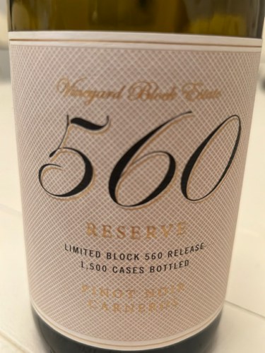 Vineyard Block Estate 560 Reserve Pinot Noir | Vivino US