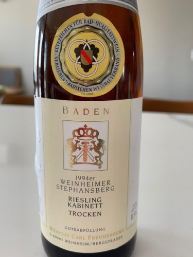 Weingut Carl Freudenberg Weinheimer Stephansberg Riesling Kabinett ...