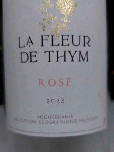 La Fleur de Thym Rosé | Vivino English