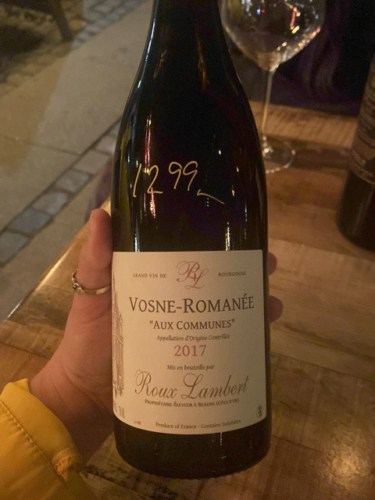 Roux Lambert Aux Communes Vosne-Romanee | Vivino English