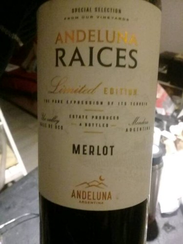 Andeluna Raíces Limited Edition Merlot | Vivino Australia
