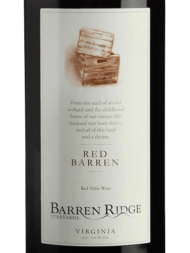 Barren Ridge Red Barren | Vivino US