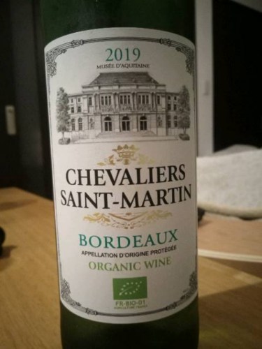 2019 Chevaliers Saint-Martin Bordeaux Blanc | Vivino