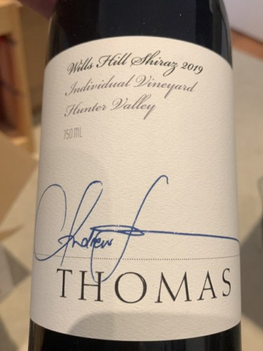 Thomas Individual Vineyard Wills Hill Shiraz | Vivino US