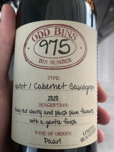 Odd Bins Bin Number 975 Merlot - Cabernet Sauvignon | Vivino US