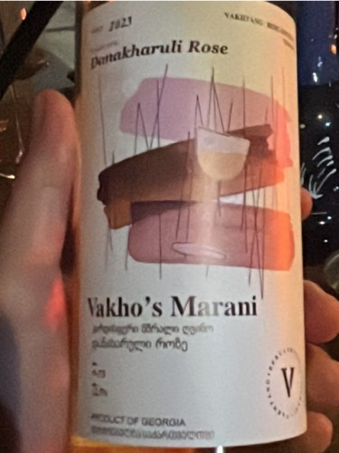 Vakhtangúri - Vakho's Marani Danakharuli Rosé | Vivino US