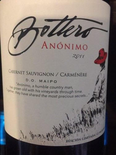 Bottero Anónimo Cabernet Sauvignon - Carménère | Vivino Singapura