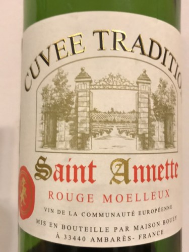 Maison Bouey Saint Annette Cuvee Tradition Moelleux Rouge | Vivino US