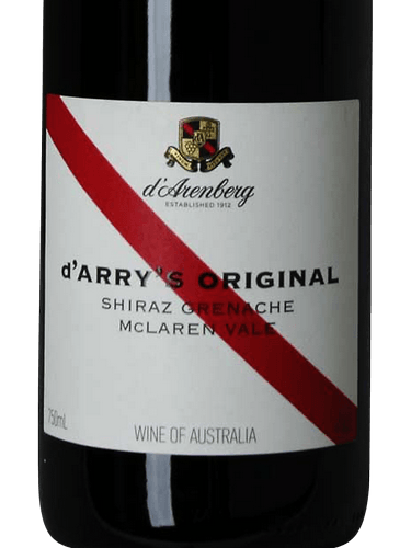 d'Arenberg d'Arry's Original Shiraz - Grenache | Vivino Brasil