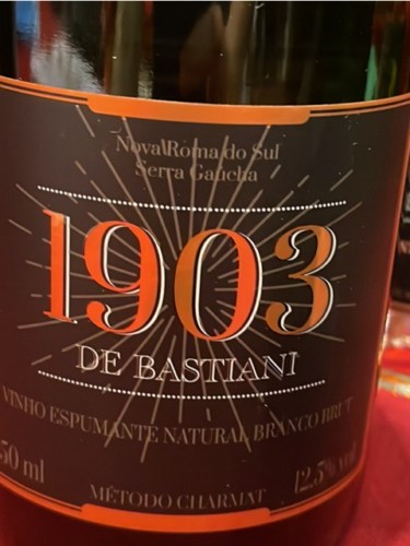 De Bastiani 1903 de Bastiani Espumante Natural Branco Brut | Vivino ...