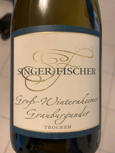 Singer-Fischer Gross-Winternheimer Grauburgunder Trocken | Vivino US
