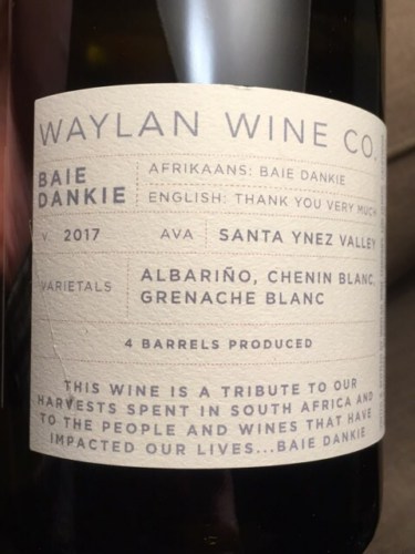 Waylan Wine Co. Baie Dankie | Vivino US