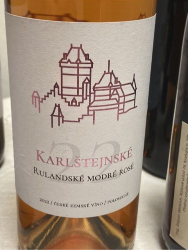 VSV Karlštejně Karlštejnskě Rulandské Modré Rosé | Vivino US
