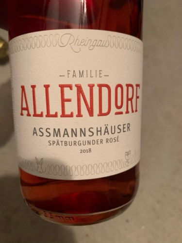 Allendorf Assmannshäuser Spätburgunder Rosé | Vivino US