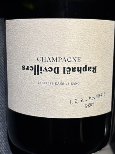 Raphaël Devillers 1,2,3...Meunier! Brut Champagne | Vivino English