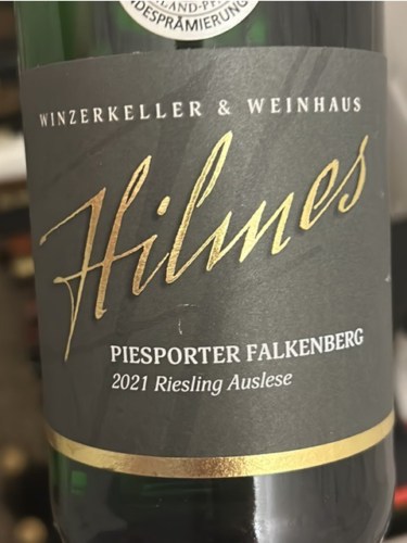 Zum Anker - Hilmes Piesporter Falkenberg Riesling Auslese | Vivino US