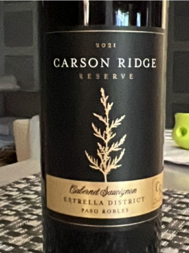2021 Carson Ridge Reserve Cabernet Sauvignon | Vivino US