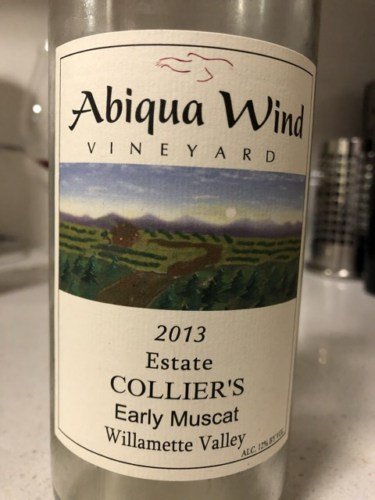 Abiqua Wind Vineyard Estate Collier’s Early Muscat | Vivino US