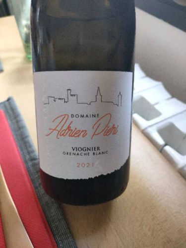 Domaine Adrien Pieri Viognier - Grenache Blanc | Vivino France