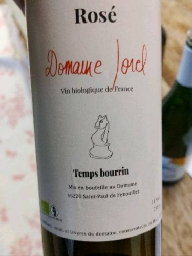 Domaine Jorel Temps Bourrin Rosé | Vivino France