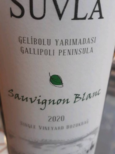 Suvla Sauvignon Blanc Single Vineyard Bozokbağ | Vivino US