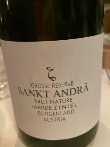 Ziniel Grosse Reserve Sankt Andrä Brut Nature | Vivino US