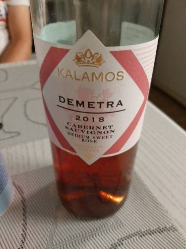 2018 Kalamos Demetra Cabernet Sauvignon Medium Sweet Rosé | Vivino US