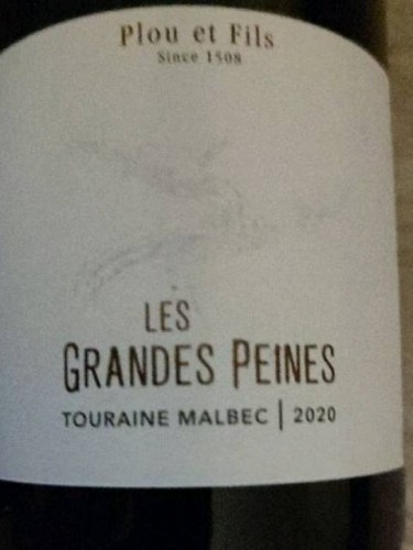 Plou & Fils Les Grandes Peines Touraine Malbec | Vivino US