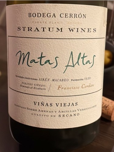 Bodega Cerrón Stratum Wines Matas Altas Blanco | Vivino US
